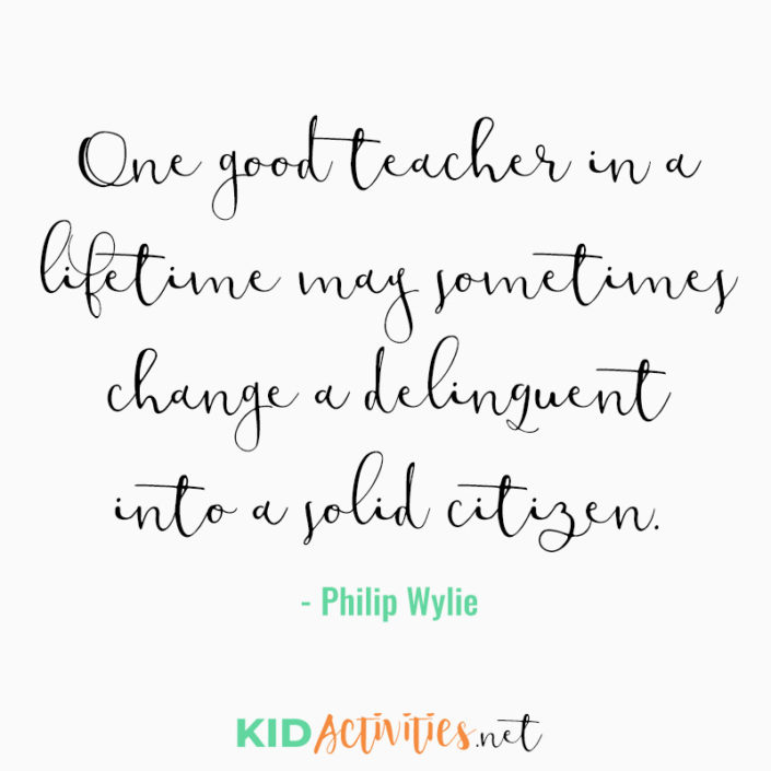 72 Encouraging and Inspirational Quotes for Teachers - Kid Activities