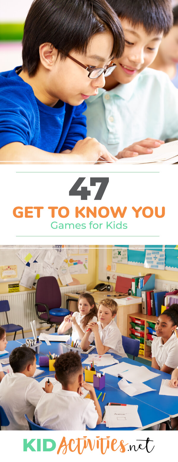47 Get to Know You Games for Kids | Kid Activities