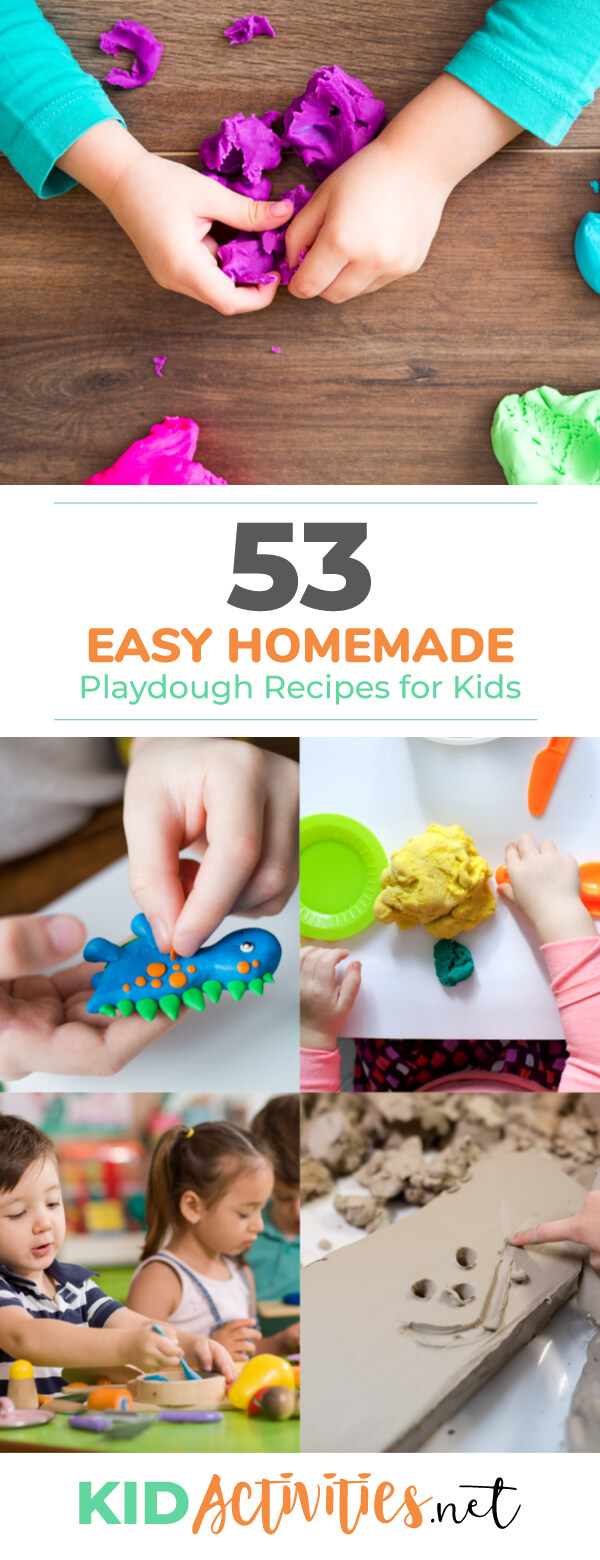 53 Easy Homemade Playdough Recipes for Kids