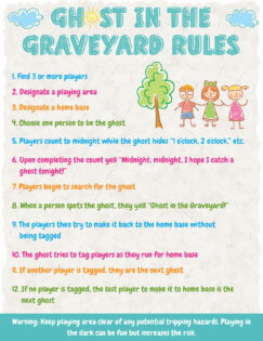 Ghost in the Graveyard Game Rules and Instructions
