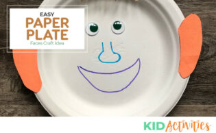 Paper Plate Face Craft for Kids That's Easy to Make